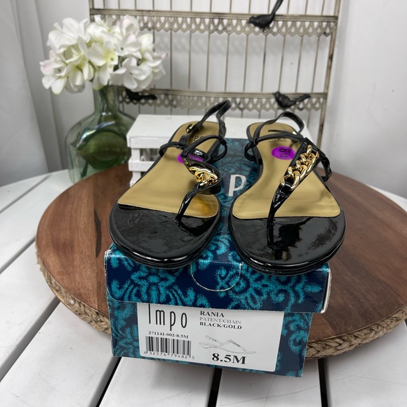 Impo | Shoes | Impo Rania Womens Sandals Wheels Size 85mblackgold ...